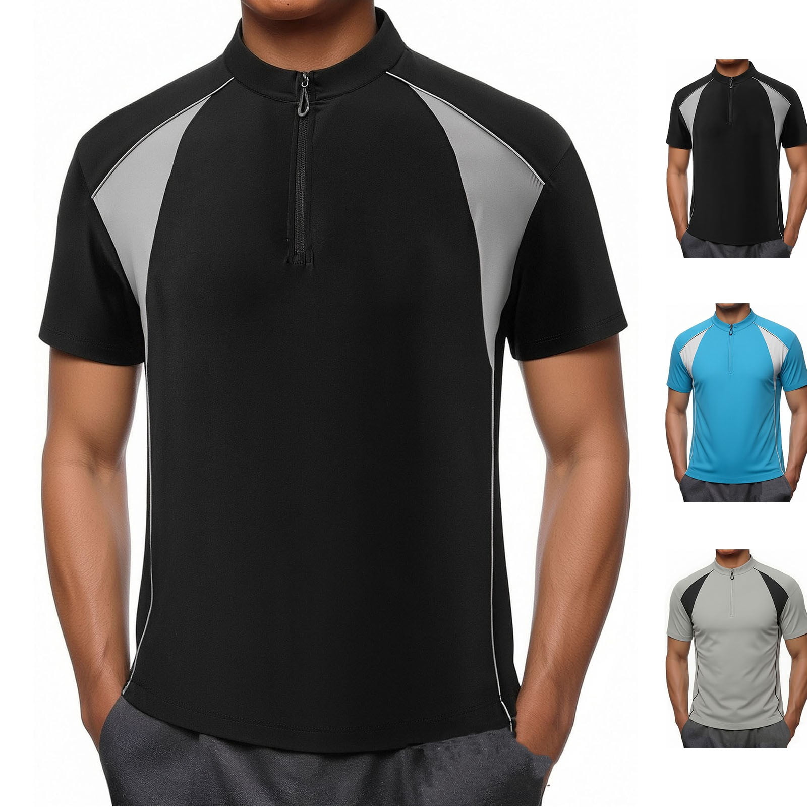 Antinious Men Patchwork Raglan Sleeve Long Sleeve Round Neck Basketball ...