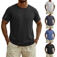 Antinious Men Round Neck Pullover Short Sleeve Loose Running Daily Tops ...