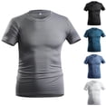 Antinious Men Solid Breathable Round Neck Short Sleeve Outdoor Running ...