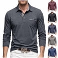 Antinious Men Solid Pockets Button Collar Short Sleeve Business ...