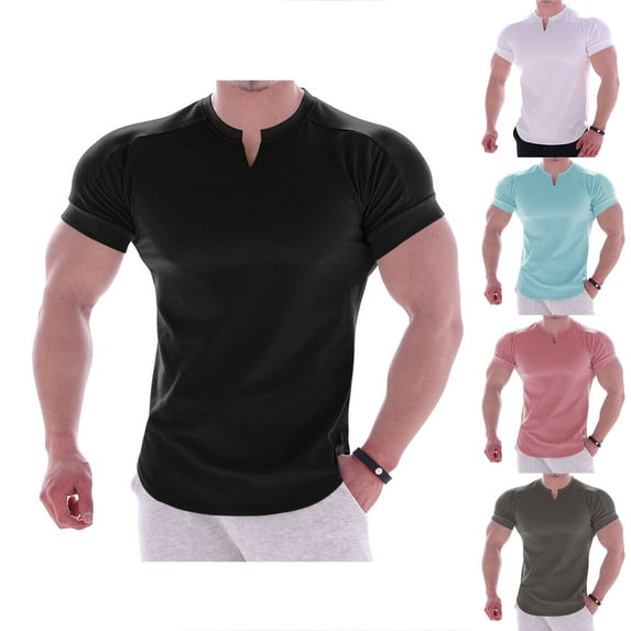 Antinious Summer Beach Shirt Men,Oversized Tshirts for Man,Man Solid ...