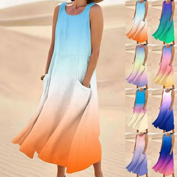 Antinious Summer Dresses for Women,Beach Dresses for Women,Elegant ...