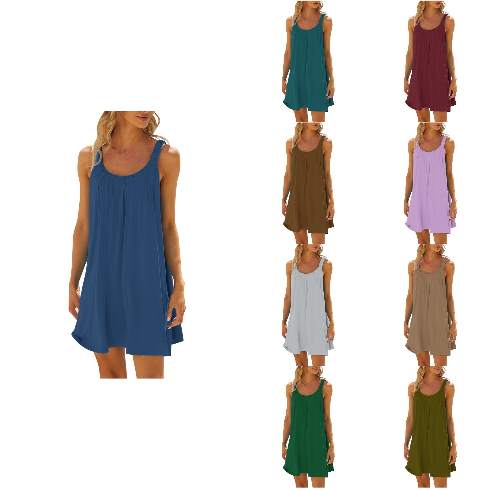 Antinious Summer Dresses for Women,Beach Dresses for Women,Mini Dresses ...