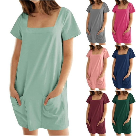 Antinious Summer Dresses for Women,Beach Dresses for Women Short ...