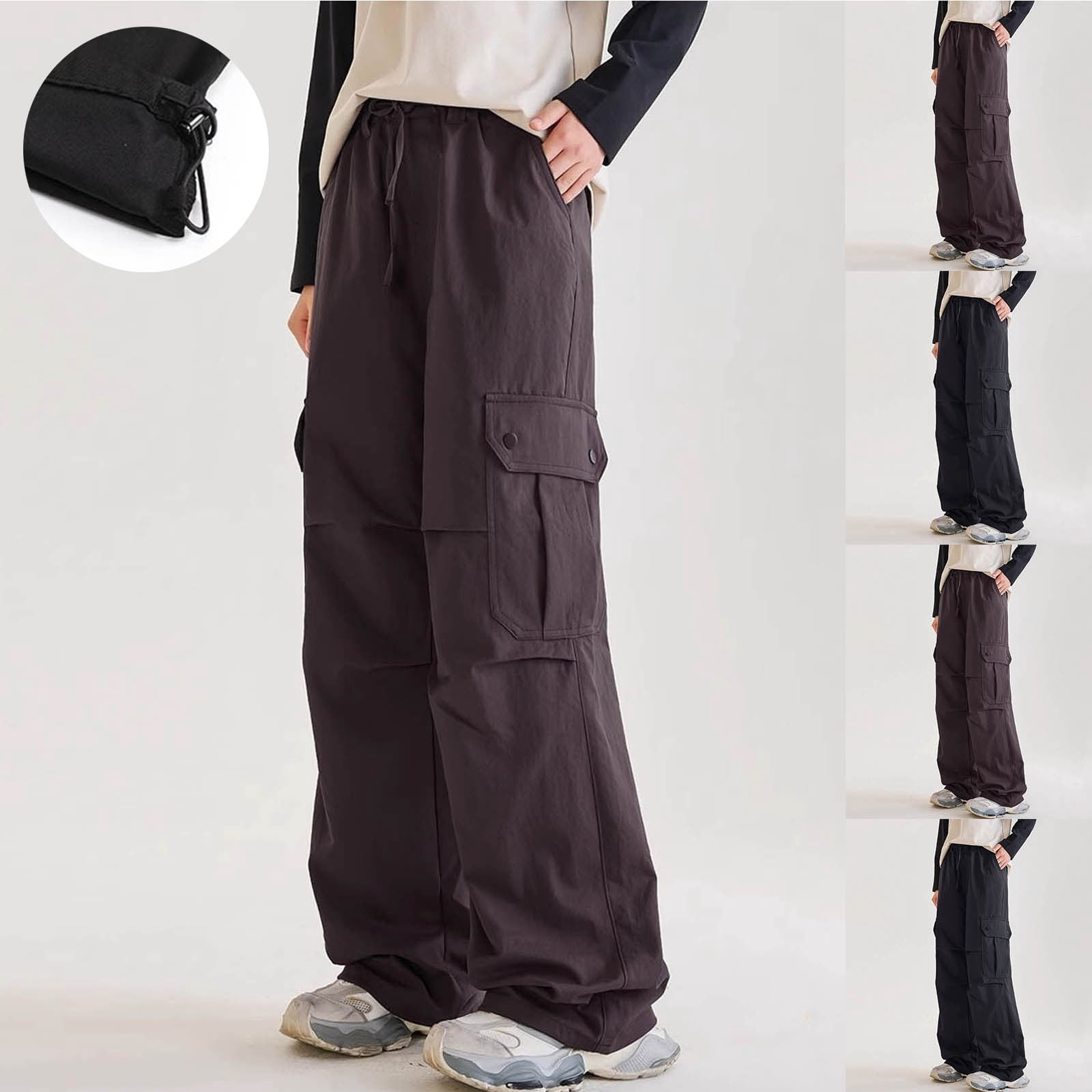 Antinious Toddler Boys go Pants Solid Elastic Waist Loose with Pockets ...