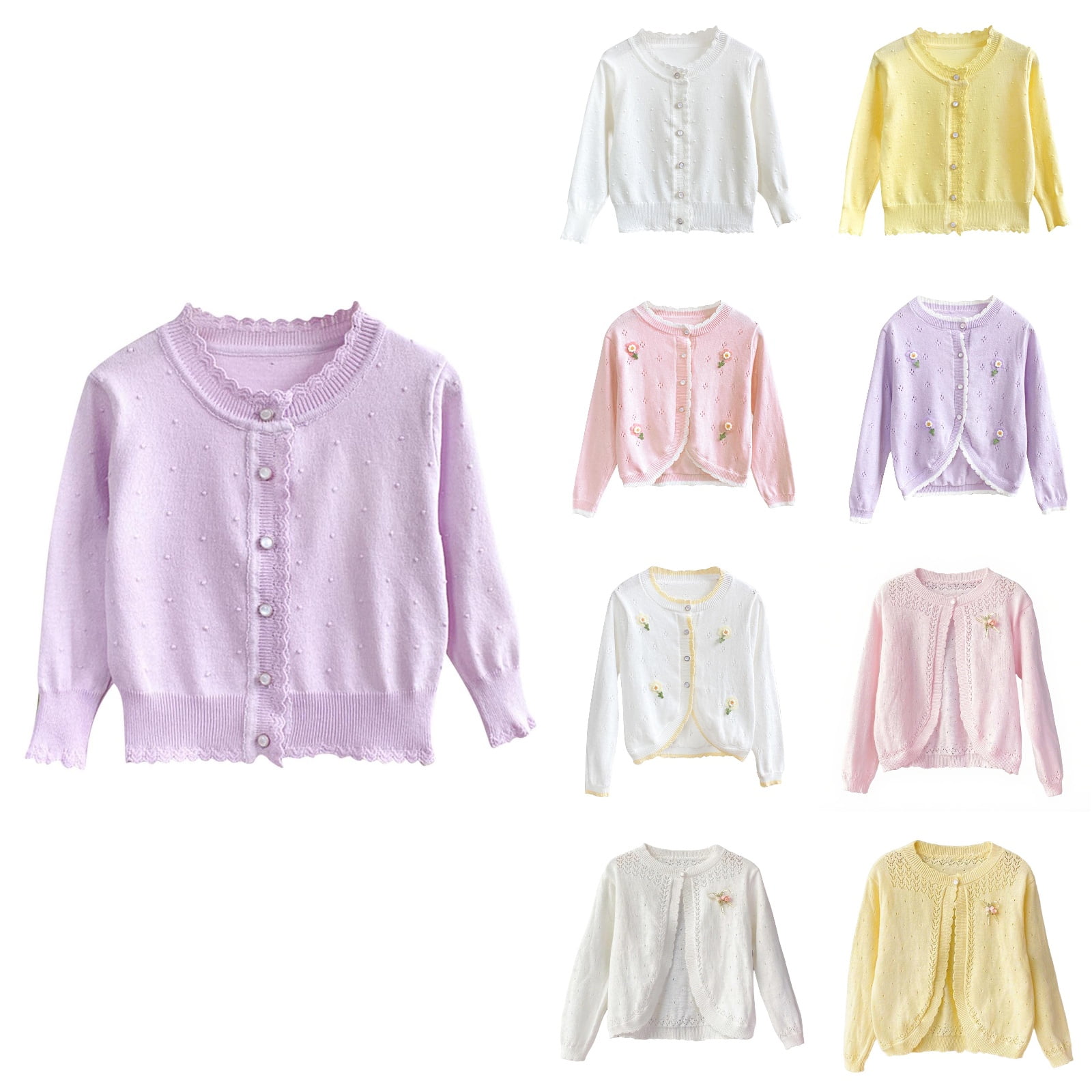 Antinious Toddler Girls Winter Savings Hooded Puffer Jacket Warm Long Sleeve Zip Up Hooded ...