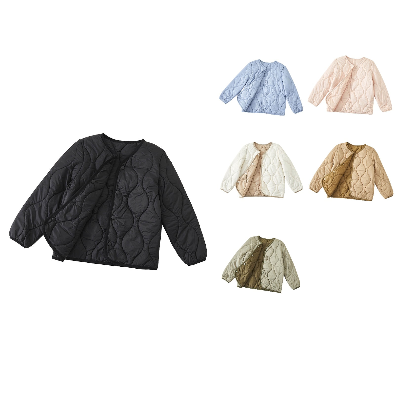 Antinious Toddler Girls Winter Savings Parkas Outerwear Wool Filled Down Warm Inner Wear Long ...