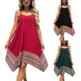 Antinious Womens Solid Casual Spaghetti Strap Summer A-Line Flowy ...