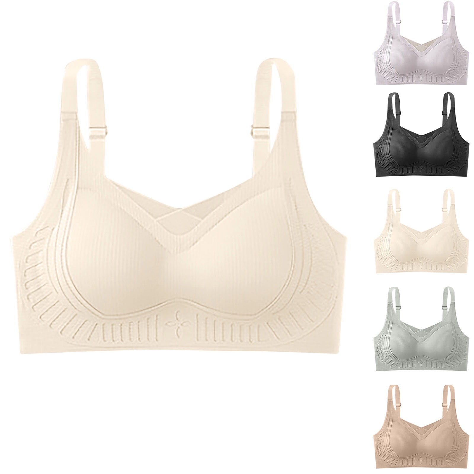 Antinious Womens Wireless Bras,Summer Plus Size Bra for Womens,Fashion ...
