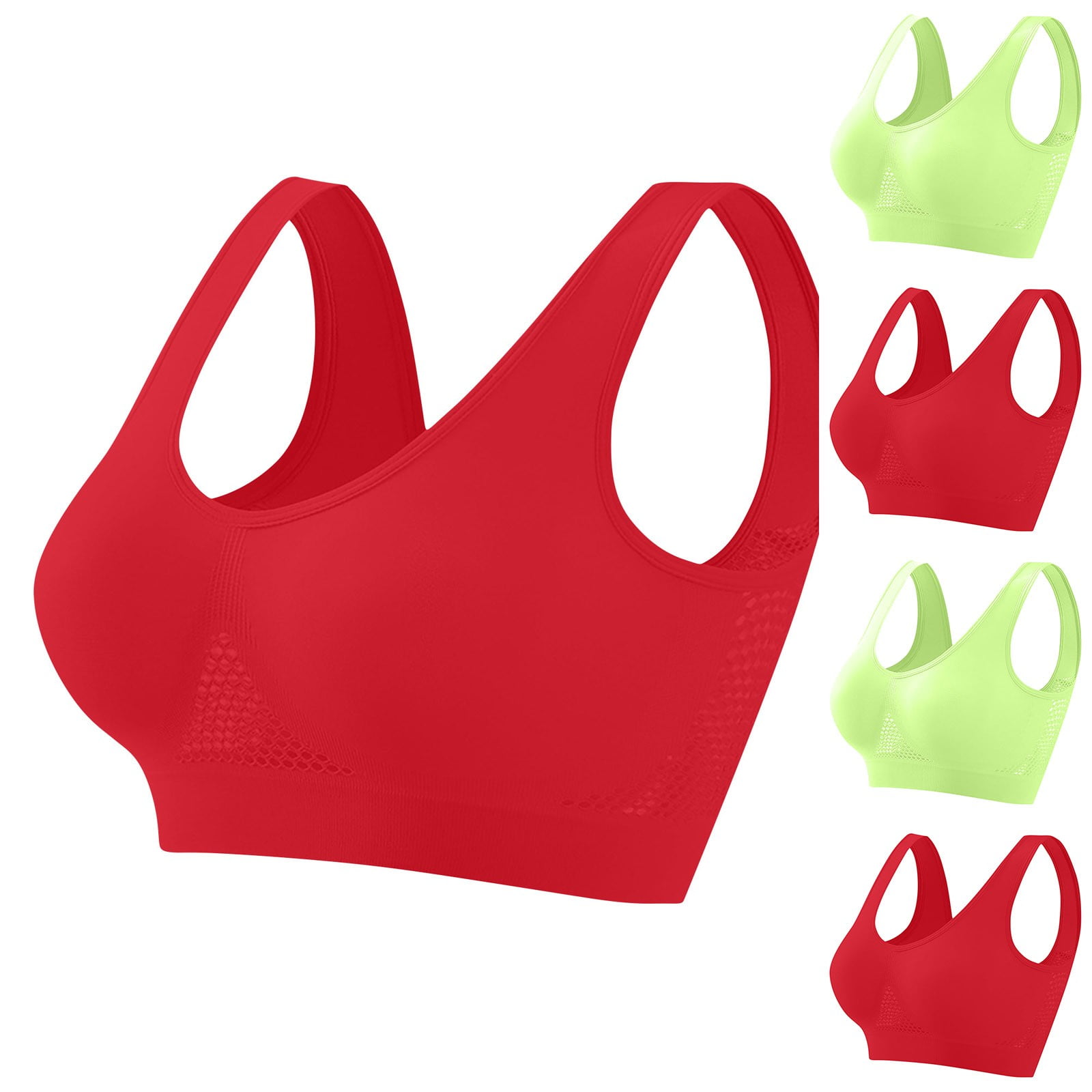 Antinious Womens Wireless Bras,Summer Plus Size Bra for Womens,Middle ...