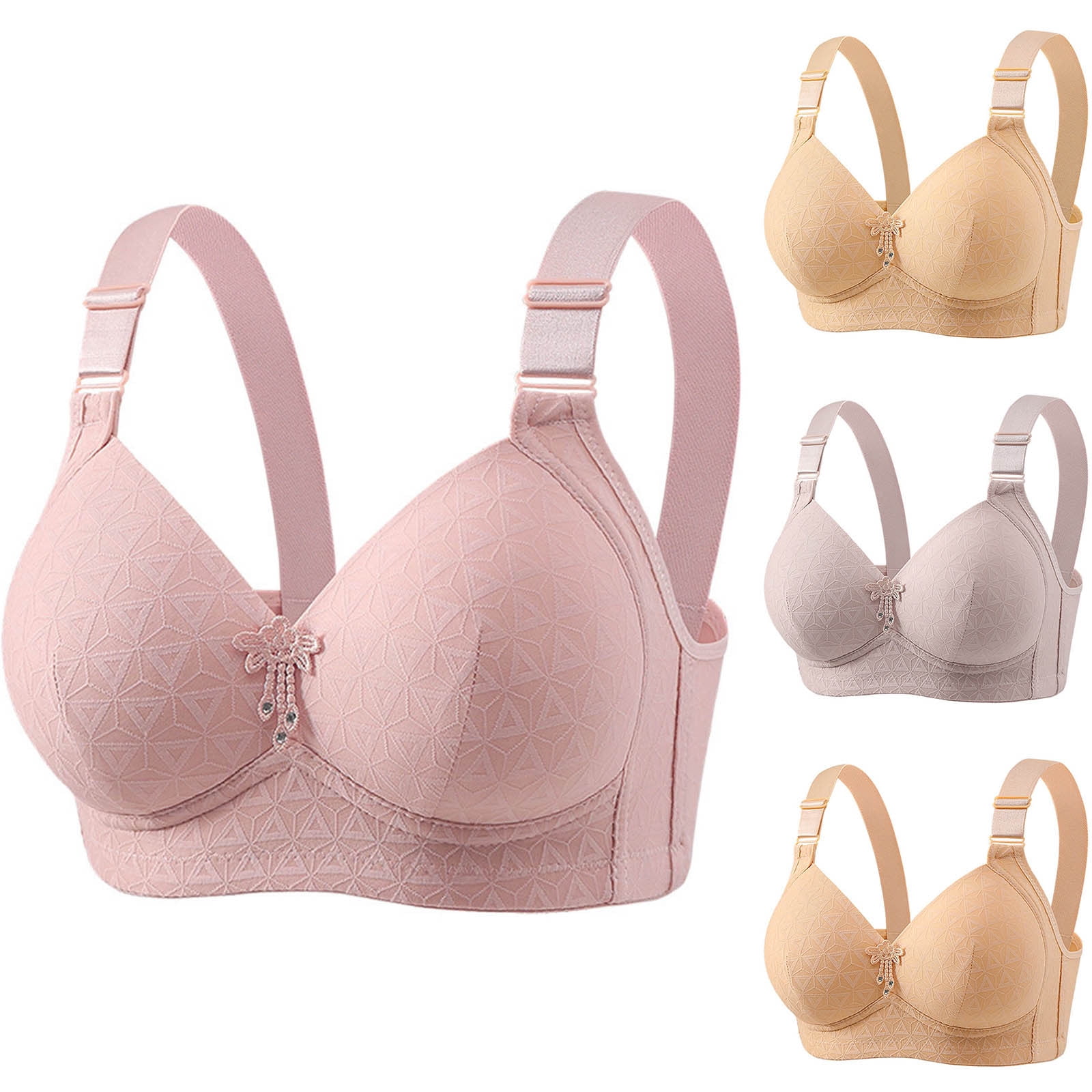 Antinious Womens Wireless Bras,Summer Plus Size Bra for Women,Womens ...