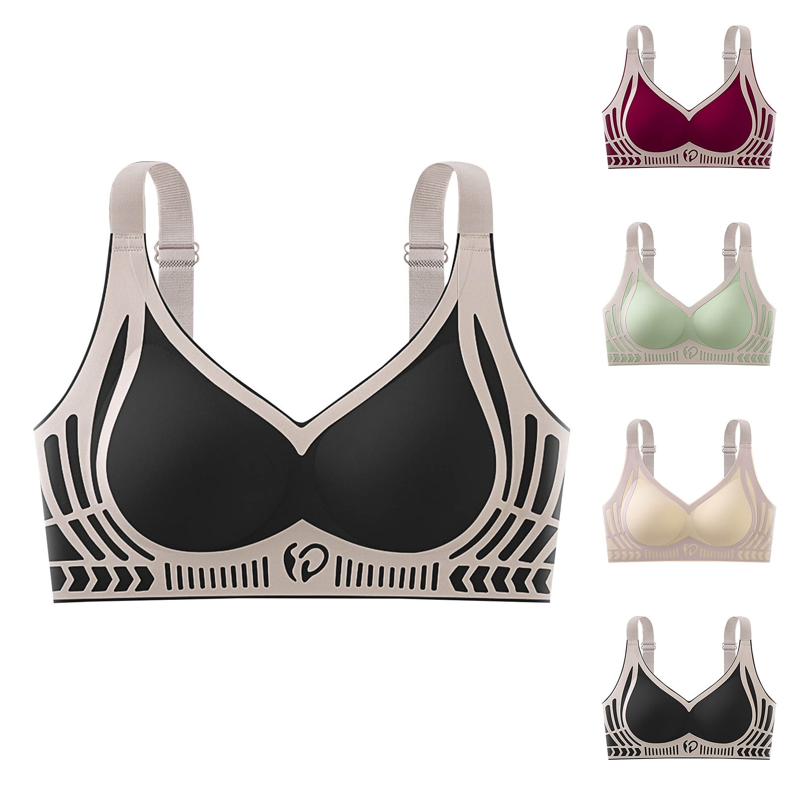 Antinious Womens Wireless Bras,Summer Plus Size Bra for Womens,Woman's ...