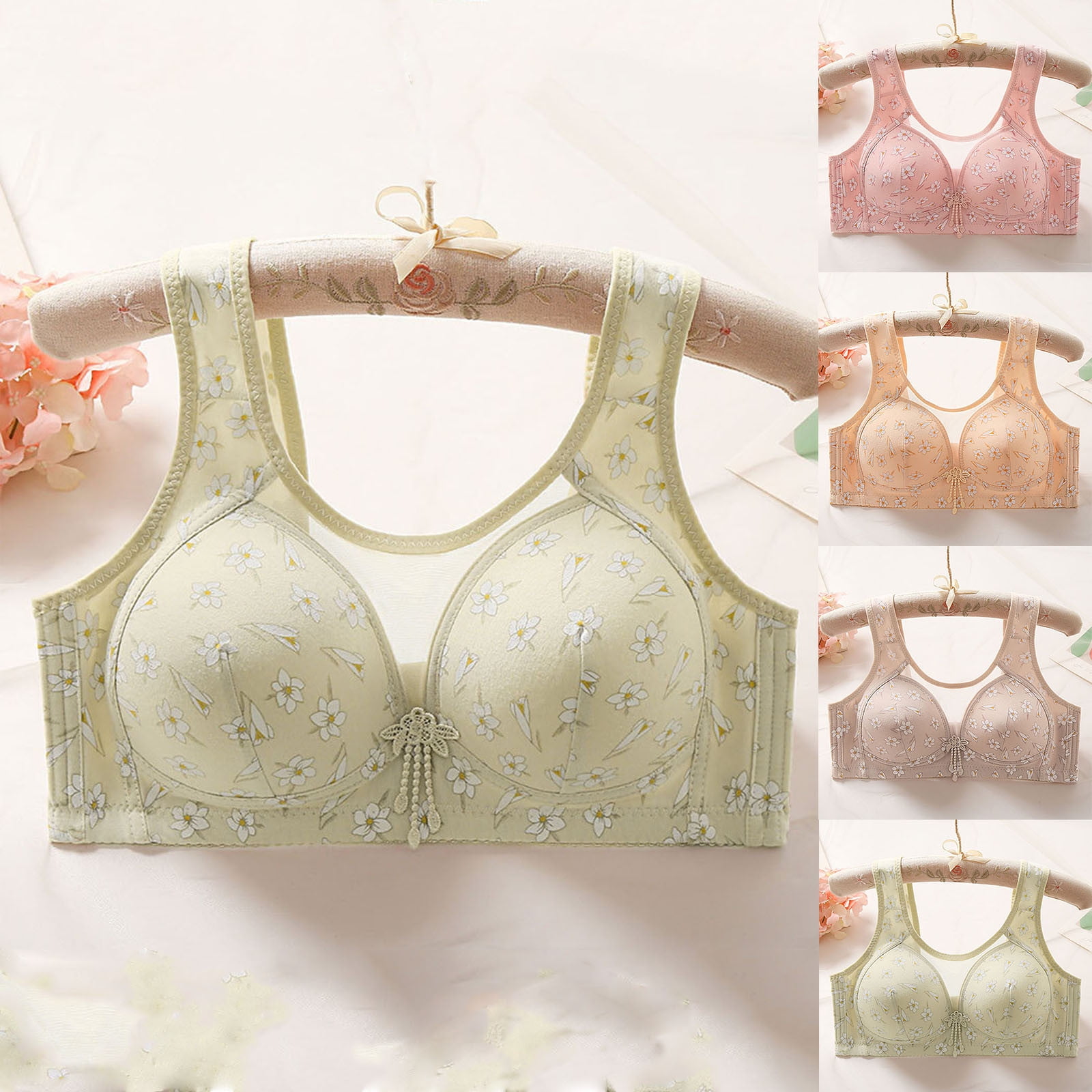 Antinious Womens Wireless Bras,Summer Plus Size Bra for Womens,Woman's ...