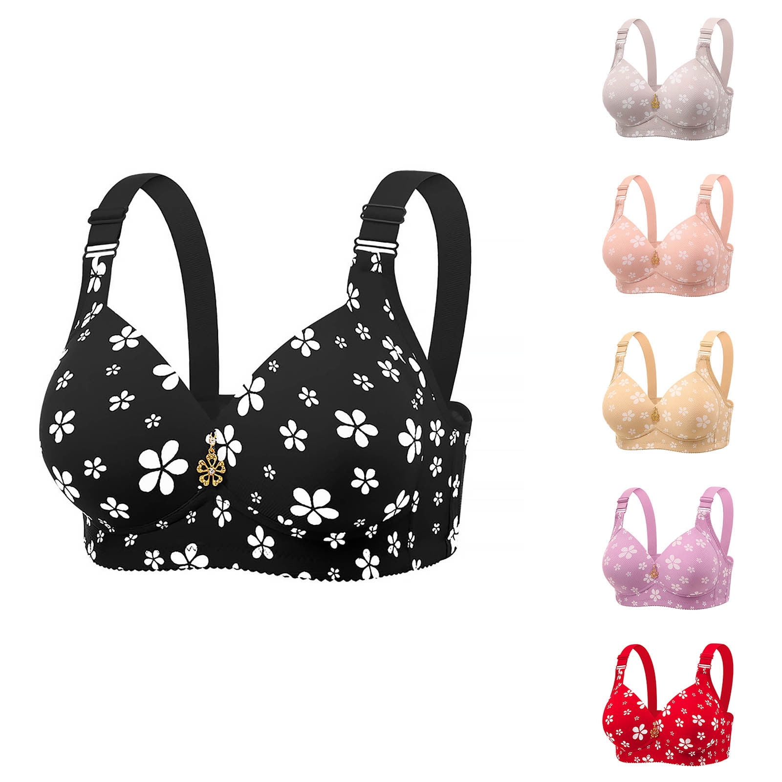 Antinious Womens Wireless Bras,Summer Plus Size Bra for Womens,Women's ...