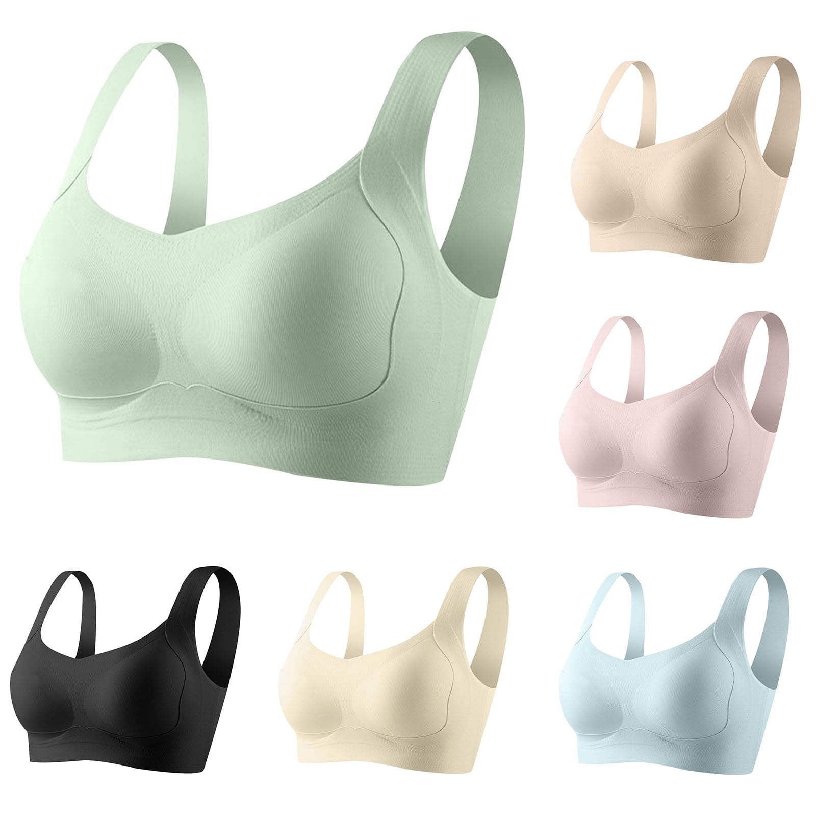 Antinious Womens Wireless Bras,Summer Plus Size Bra for Womens,Women's ...