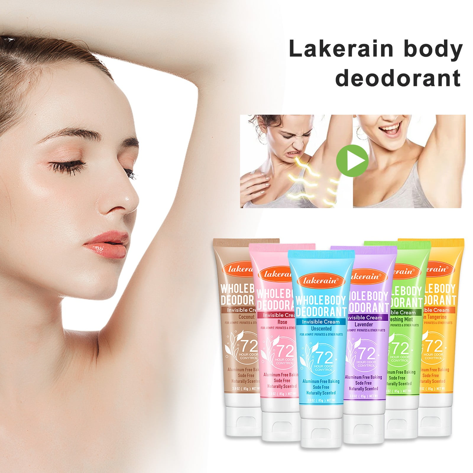 Antiperspirant Body Cream,Deodorant for Women,Women's Full Body ...