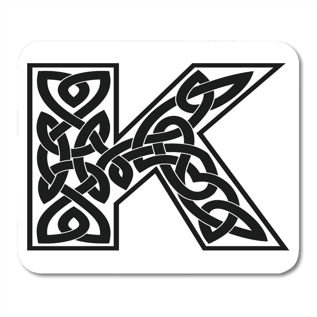 Antique Amulet Letter of The English Alphabet with Celtic National As ...