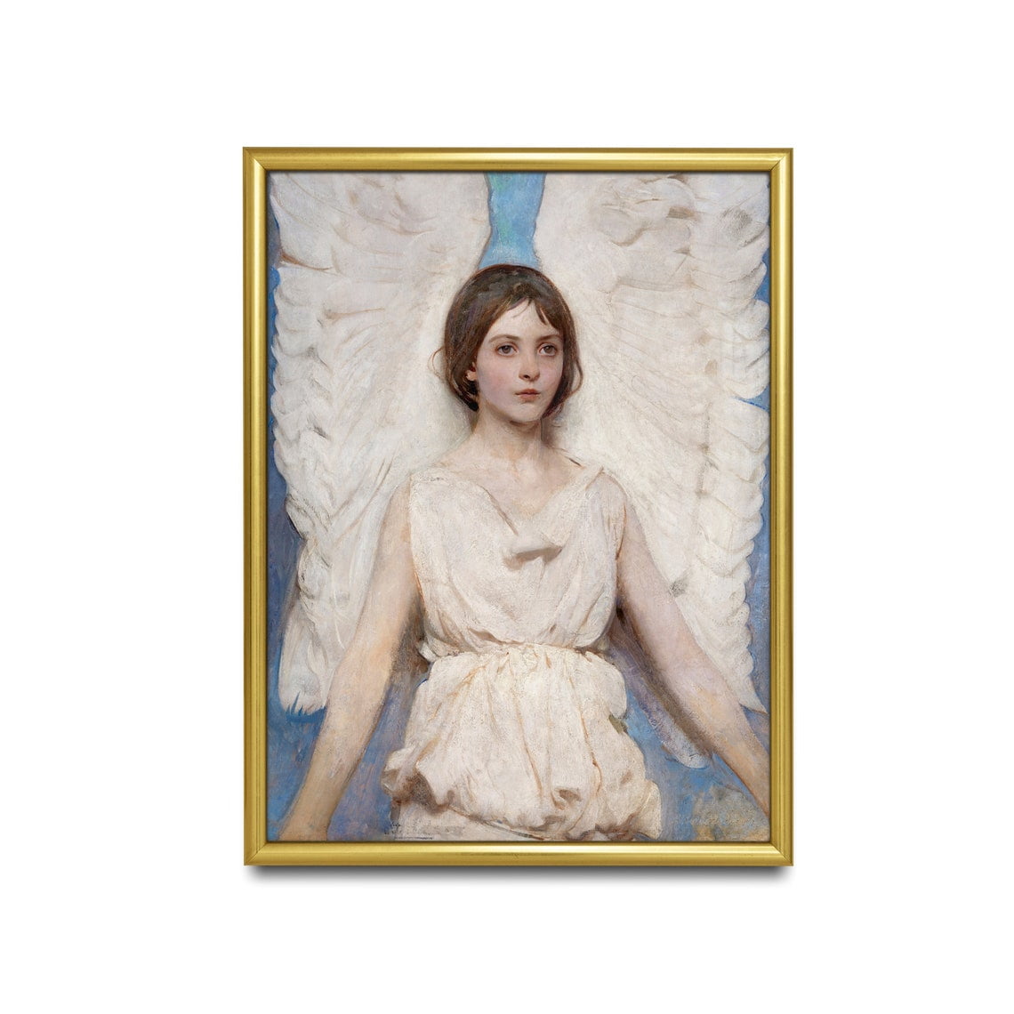 Antique Angel Portrait Poster, 19Th Century Fine Art UNFRAMED Poster ...