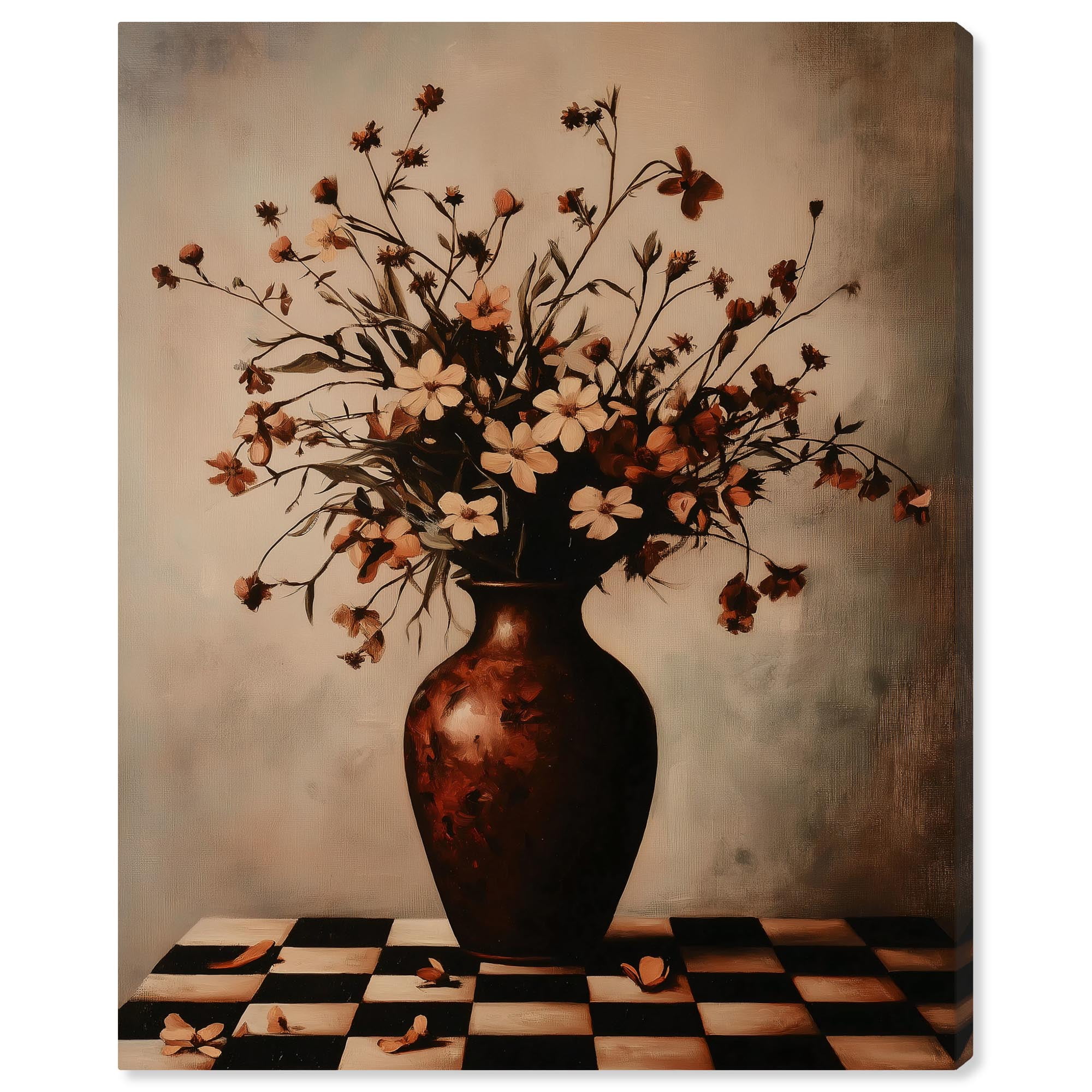 Antique Anthos Aria Canvas Glam Farmhouse Art by Art Remedy, Gallery Wrapped, 36 x 45 - Walmart.com