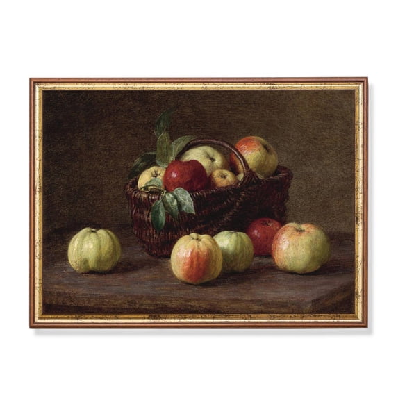 Antique Apple Rustic Farmhouse Kitchen Still Life Art Poster Home Decor ...