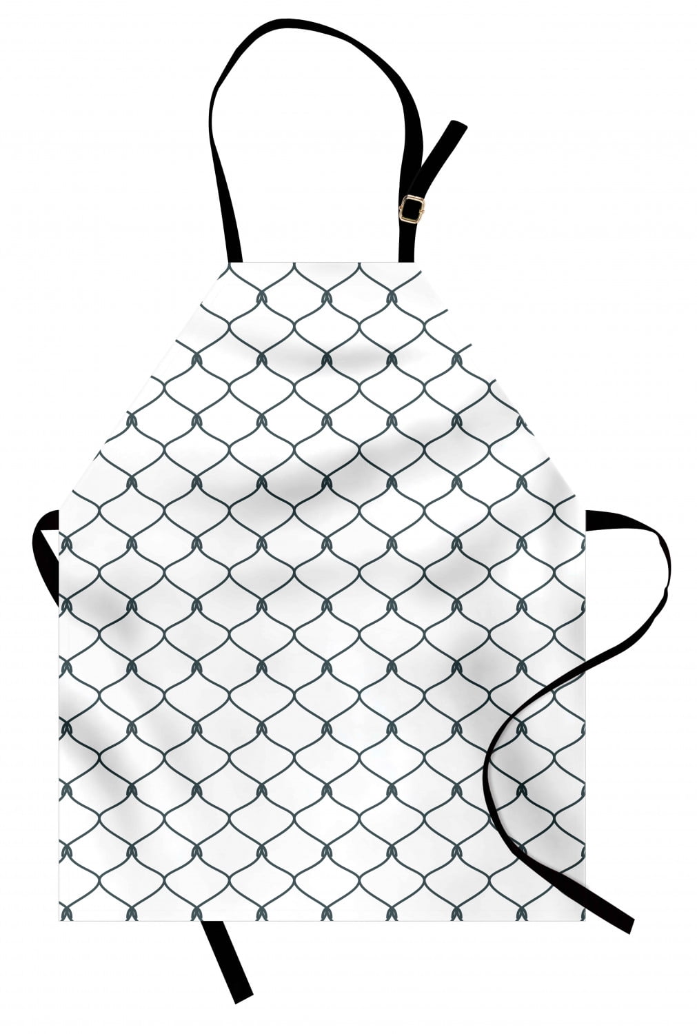 Antique Apron Curvy Wavy Lines and Oval Shapes with Delicate Knots ...