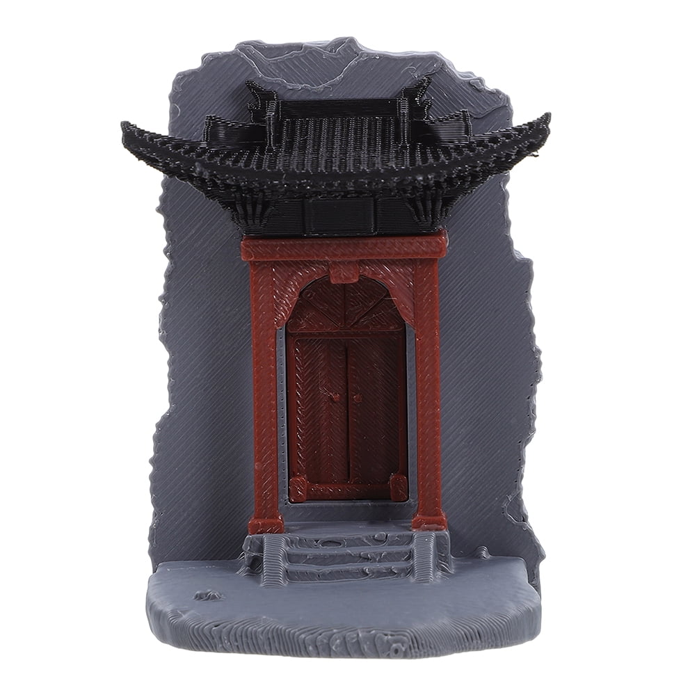 Antique Aquarium Gate Figurine Chinese Ornament for Home Office Fish ...