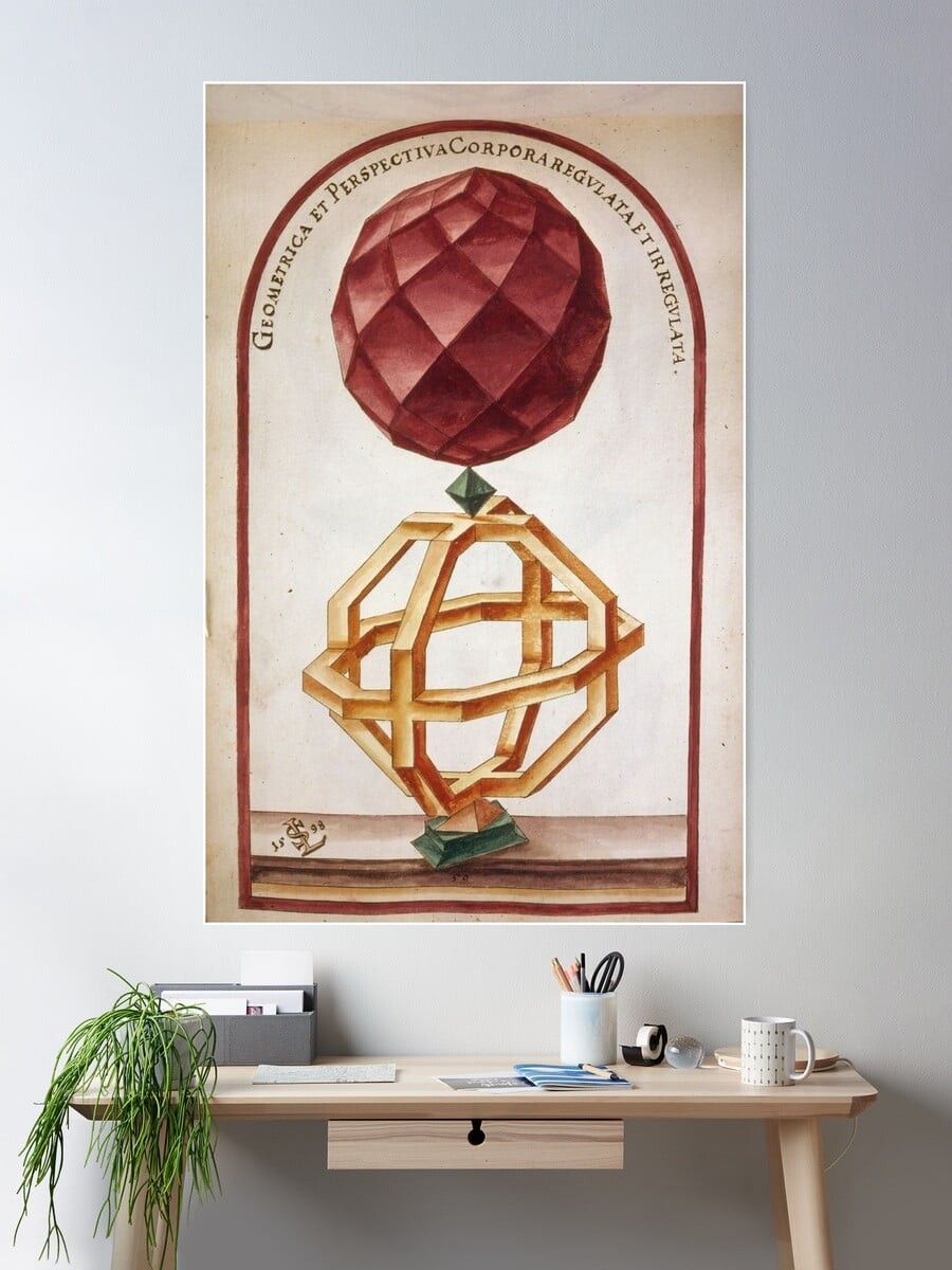 Antique Art By Lorenz Ster - Geometria Et Perspectiva Plate Polyhedra ...