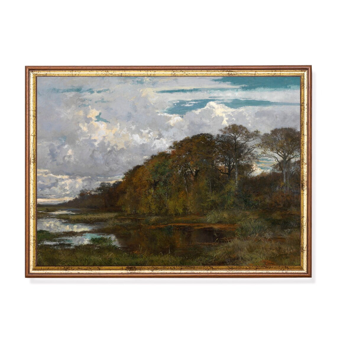 Antique Autumn Landscape 19th Century Nature Art Poster Decor For ...
