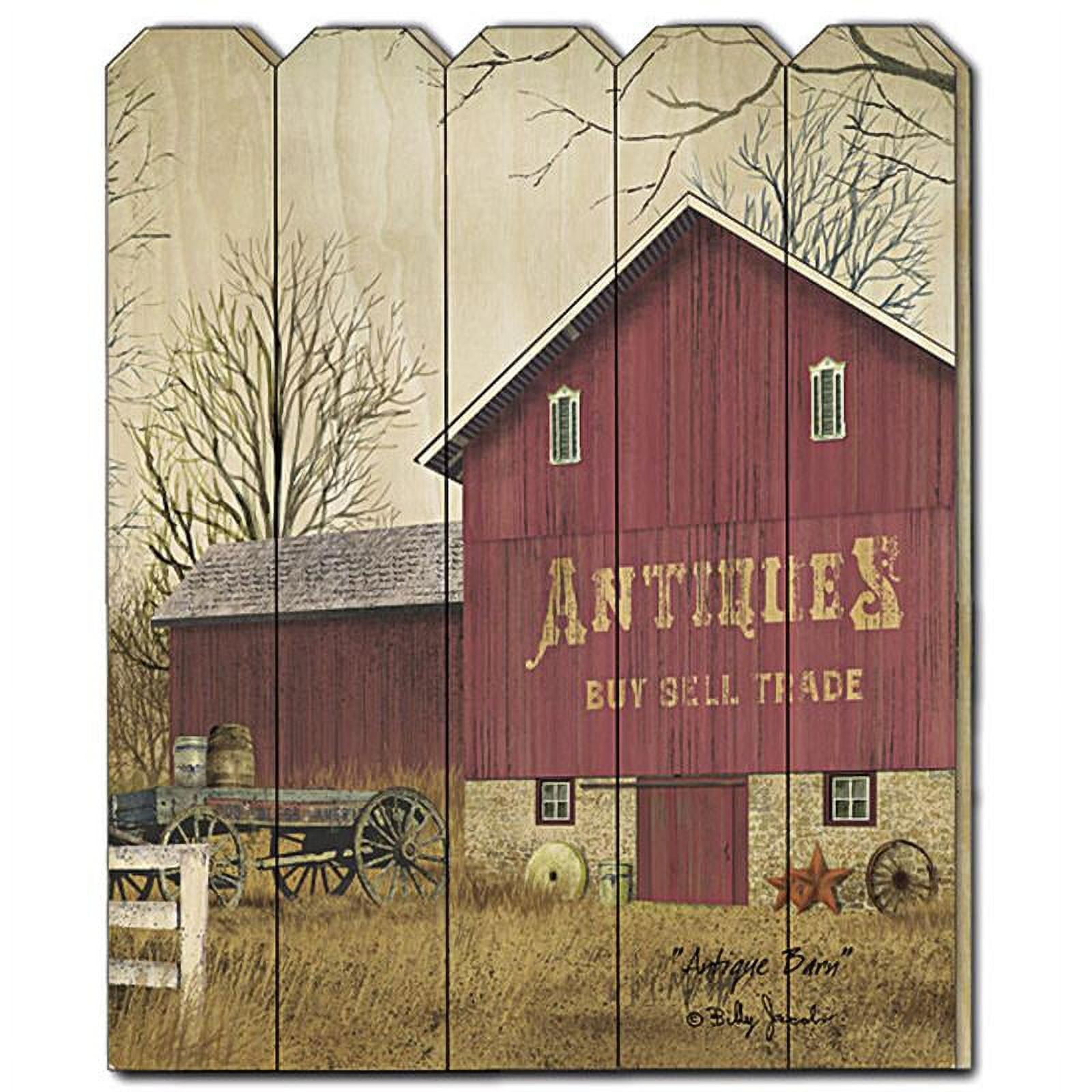 Antique Barn by Billy Jacobs Printed Framed Wall Art Wood Multi-Color ...