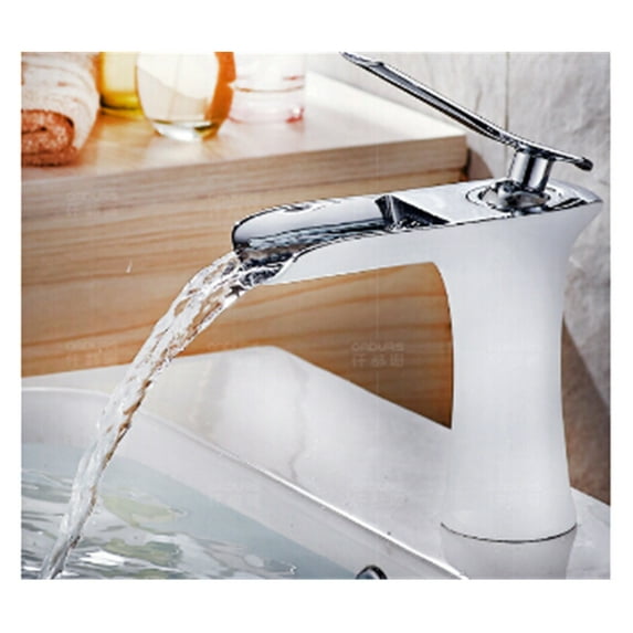 Antique Basin Faucets Waterfall Faucet Bathroom Faucet Single handle ...