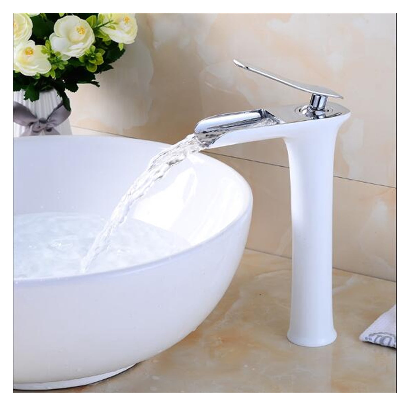 Antique Basin Faucets Waterfall Faucet Bathroom Faucet Single handle ...