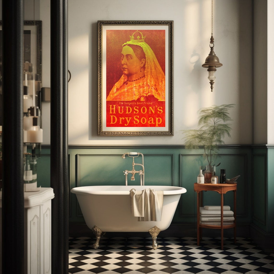Antique Bathroom Soap Advertisement Wall Art Poster Unframed Paper ...
