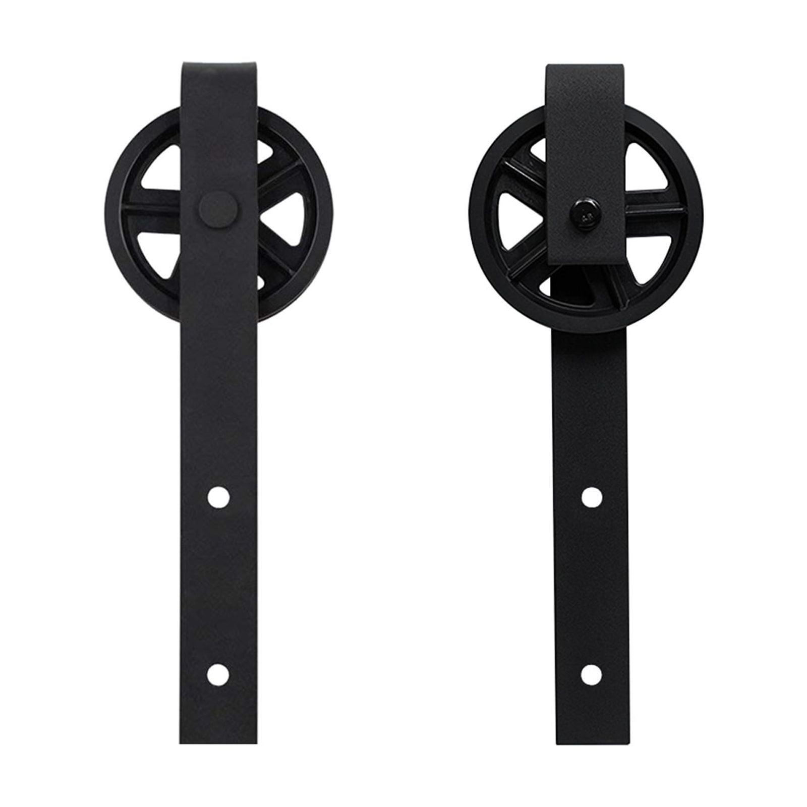 Antique Big Rollers Steel Sliding Barn Wood Door Hardware Kit, Closet ...