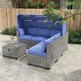Antique Blue Complete Set - Water Resistant Cushions - Outdoor Space ...