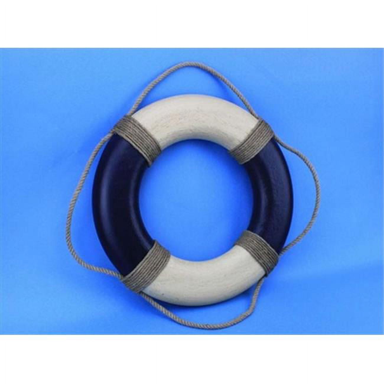 Antique Blue and White Decorative Lifering 15 in. Life Rings - Walmart.com