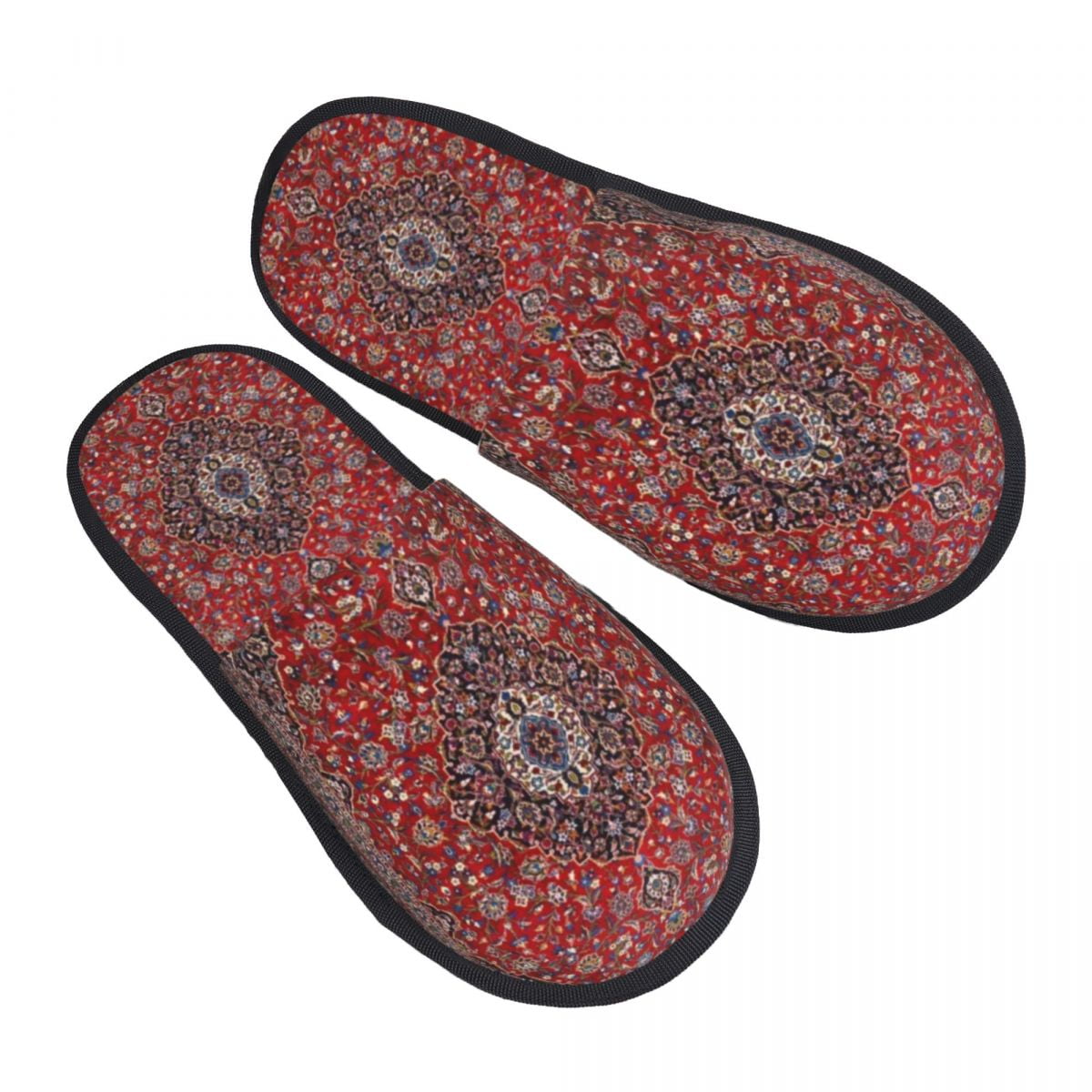Antique Bohemian Persian Silk Carpet Soft Memory Foam House Slippers ...
