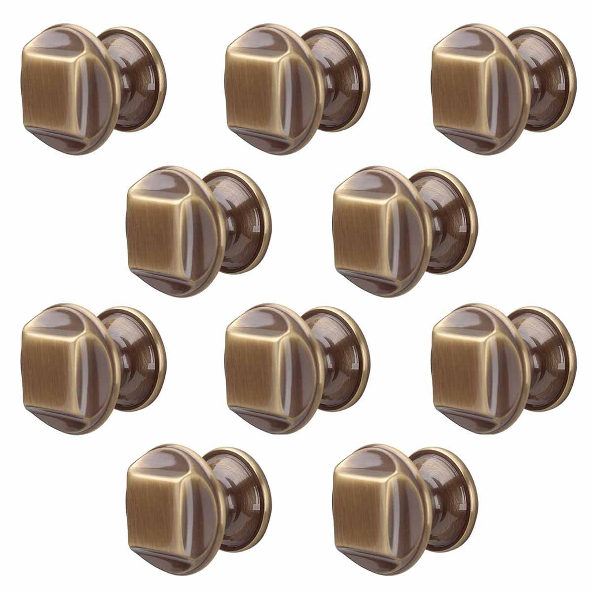 Antique Brass 1 1/4 in. Kitchen Cabinet Door Knob Pull Handles ... Antique Brass 1 1/4 in. Kitchen Cabinet Door Knob Pull Handles ...