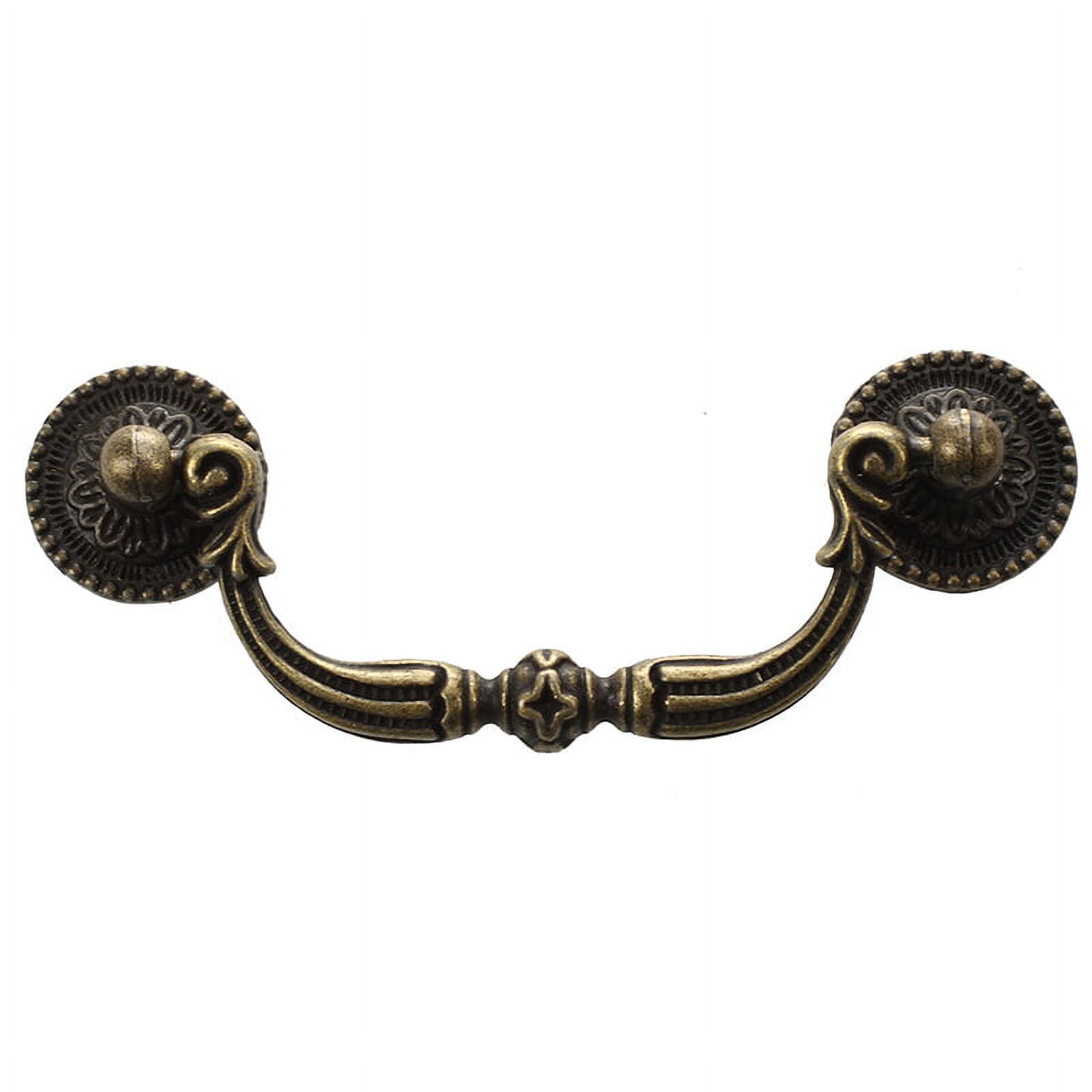 Antique Brass Cabinet Door Drawer Handles 100 mm - Walmart.com