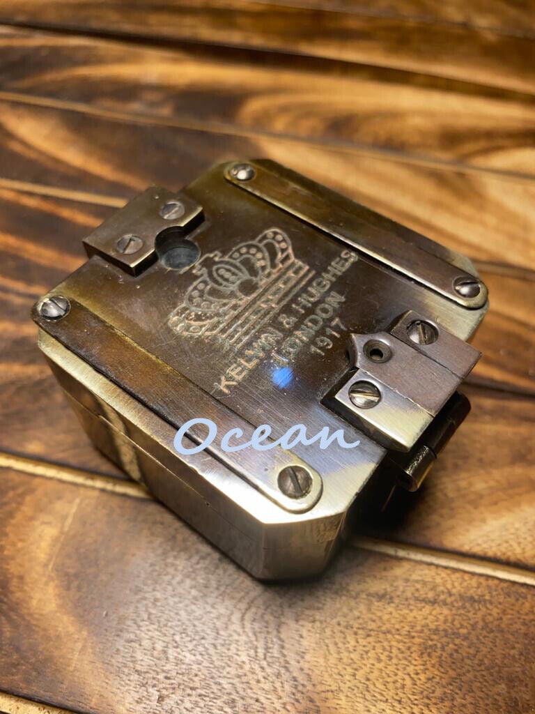 Antique Brass Compass Kelvin & Hughes Brunton 1917 Compass Wedding, Baptism Gift - Walmart.com