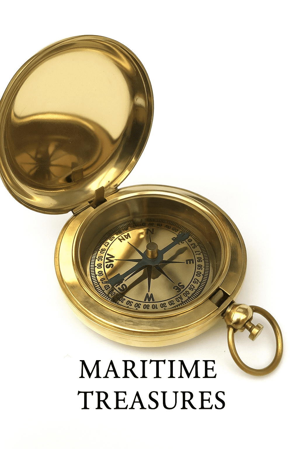 Antique Brass Compass with Lid – Nautical Pocket Compass for Gift ...