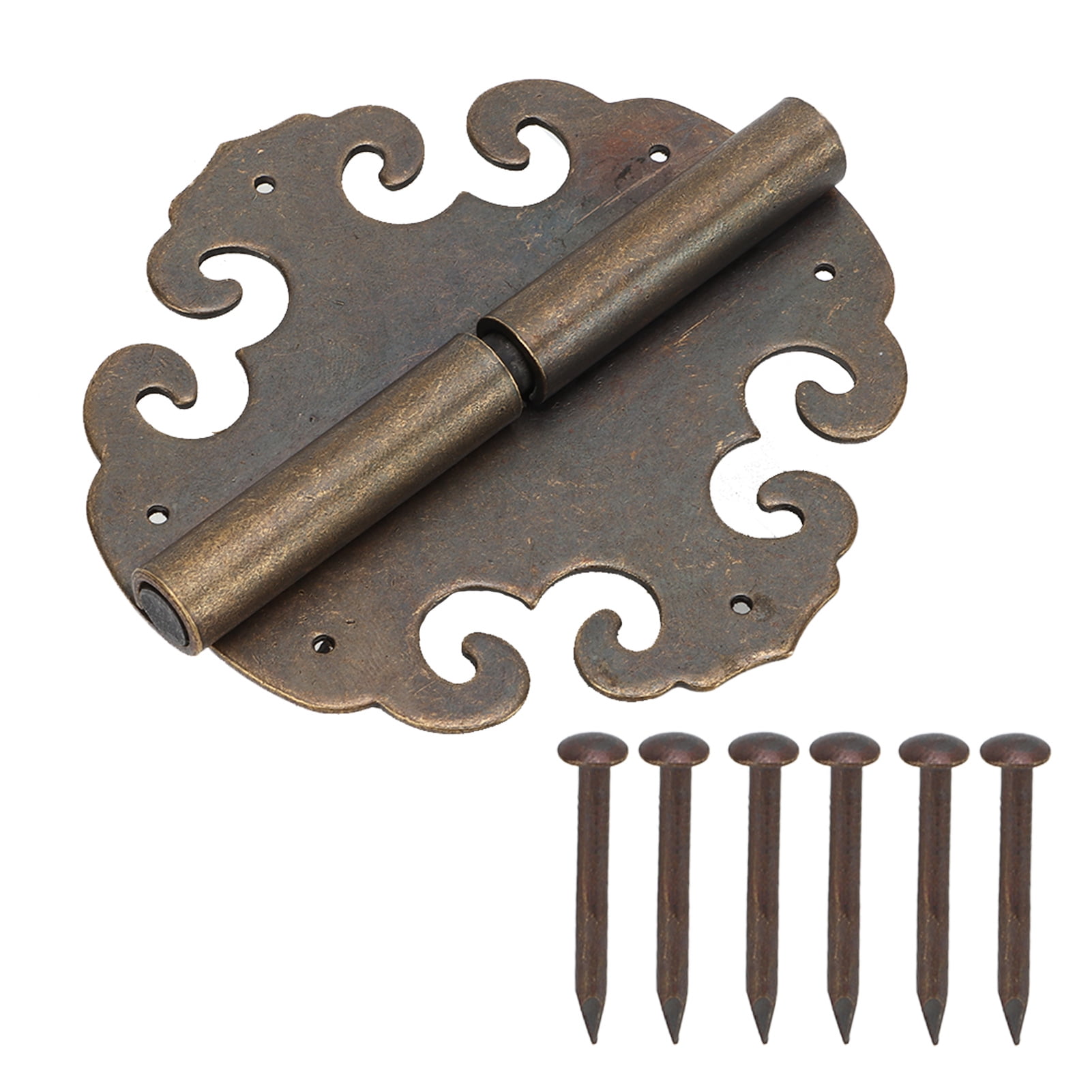 Antique Brass Double Doors Hinges,8cm Xiangyun Hinge Ming And Qing ...