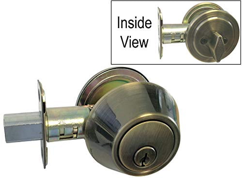 Antique Brass Entry Entrance Oval Egg Shaped Knob Handle with Matching ...