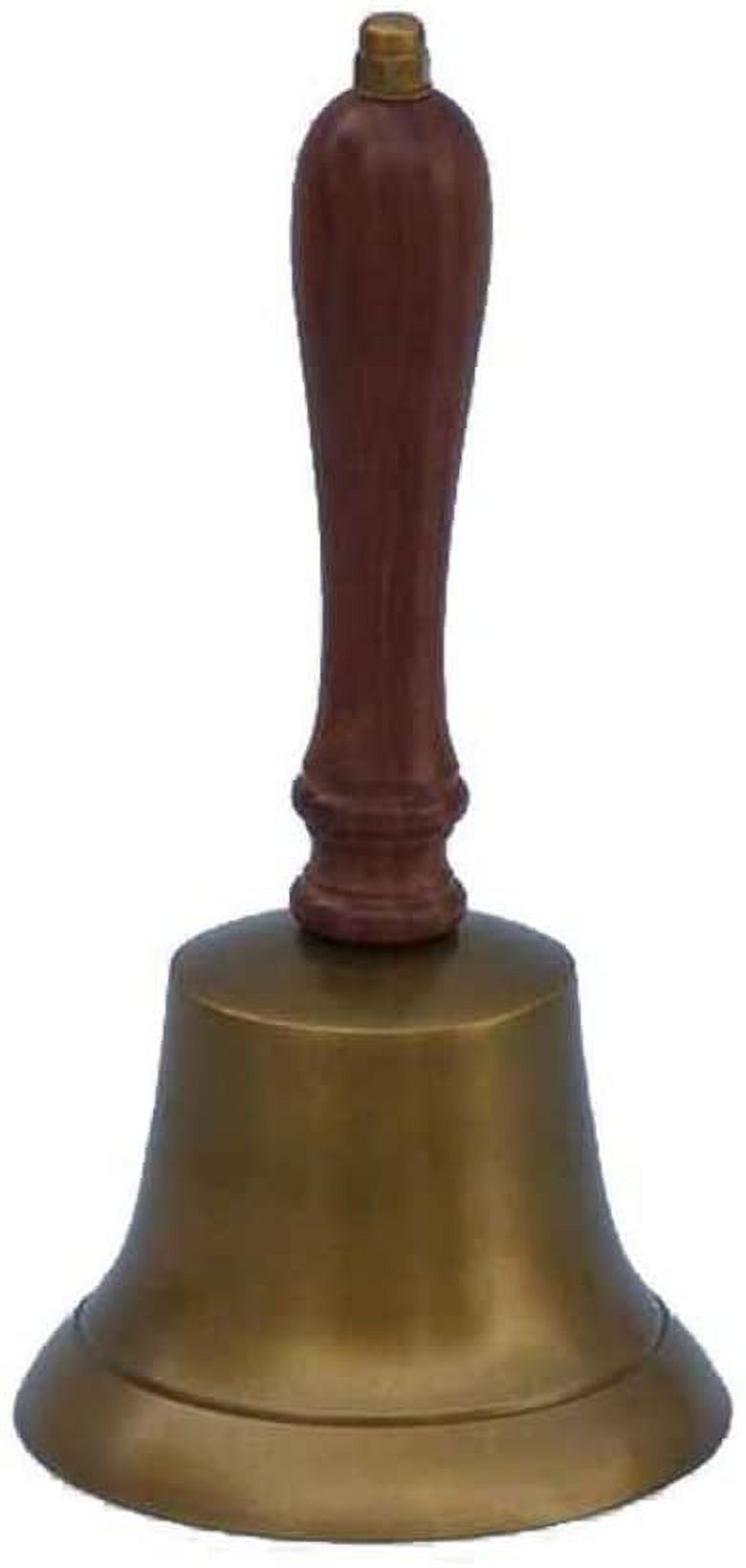 Antique Brass Hand Bell 9" - Nautical Bell - Brass Bells - Walmart.com