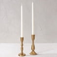 Antique Brass Handcrafted Iron Taper Candle Holders - Set of 2 ...