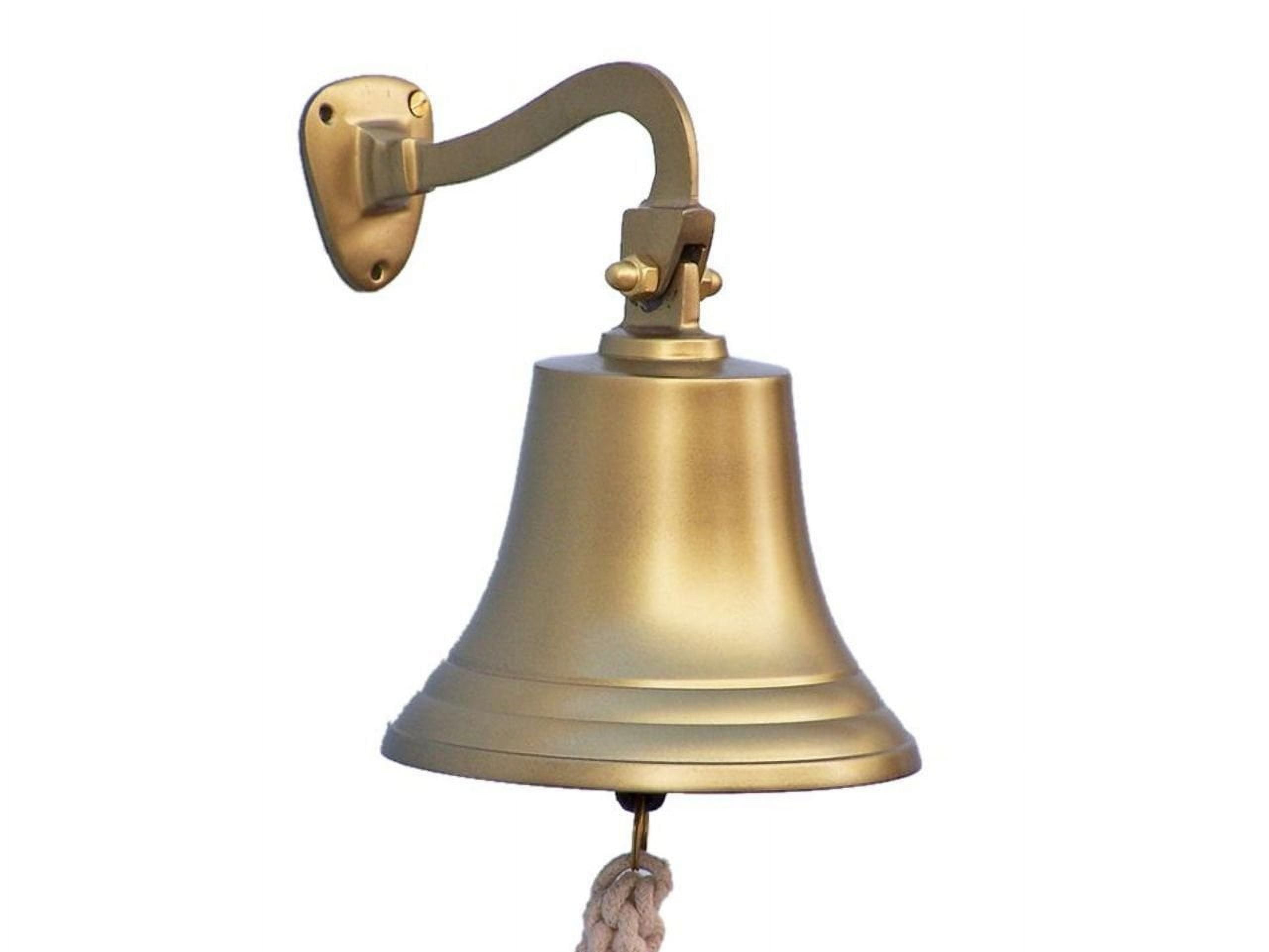 Hampton Nautical 3xglass-101 Antique Brass Hanging Ship's 11" Bell ...