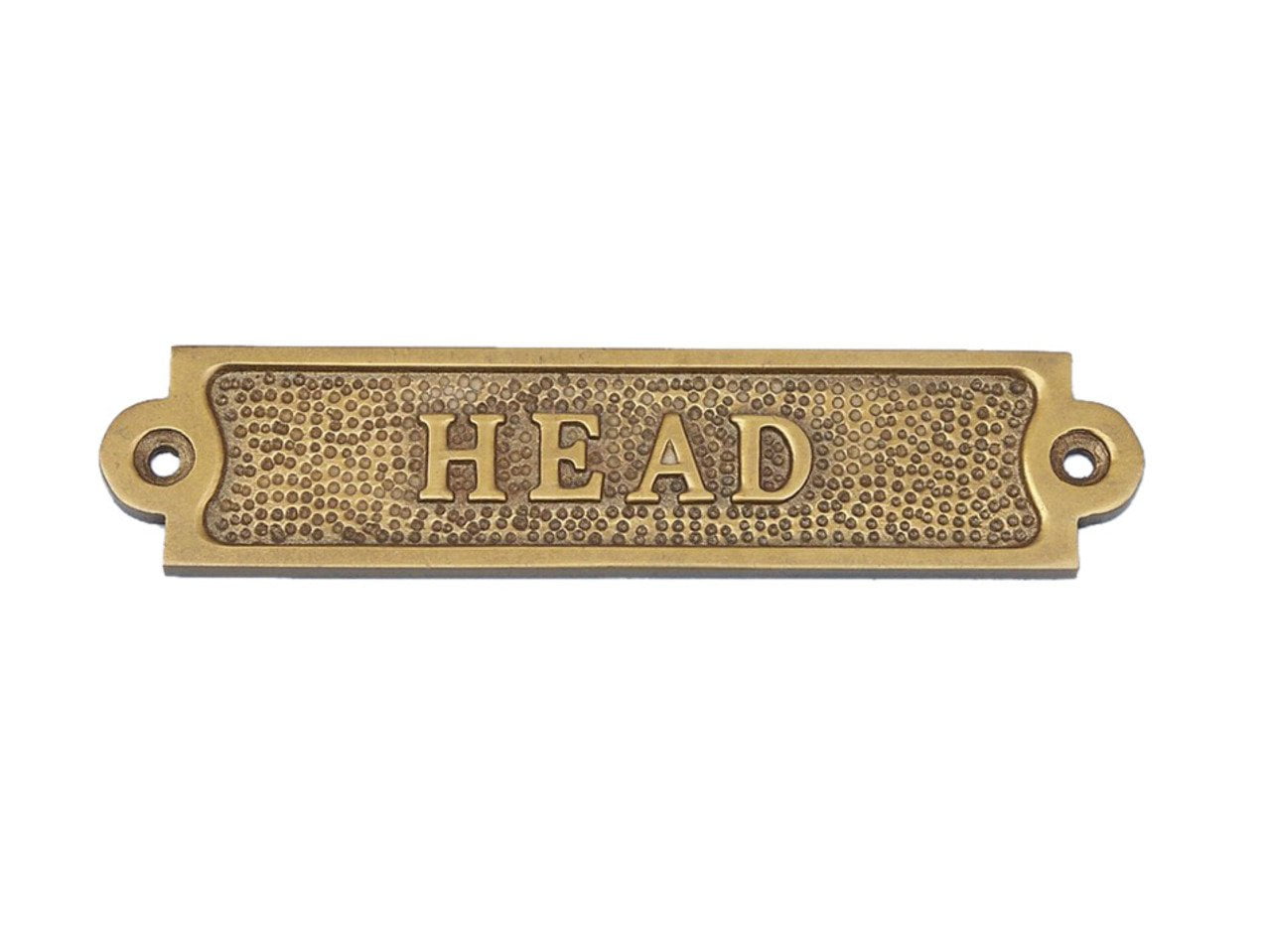 Hampton Nautical MC-2203-AN Antique Head Decorative Vintage Brass Wall ...