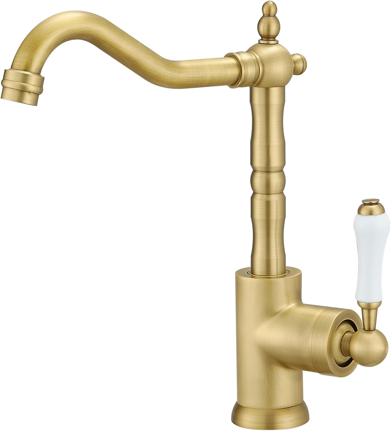 Antique Brass Kitchen Sink Faucet Single Handle Bar Faucet for Kitchen ...