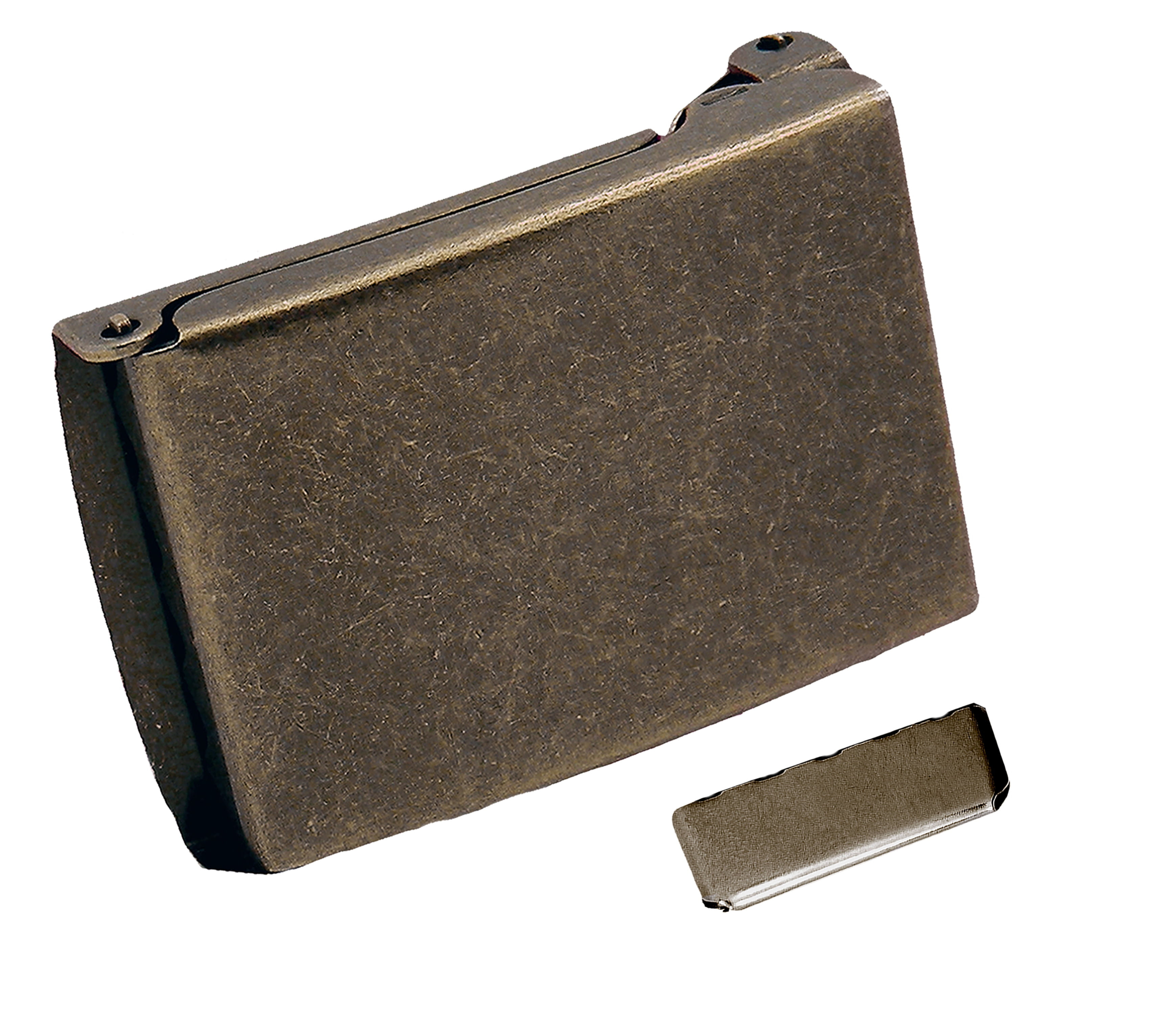 Antique Brass Military Flip Top Buckle 1.5" Width - Walmart.com