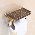 Antique Brass Paper Roll Holder - Elegant Wall Mounted Vintage Toilet ...