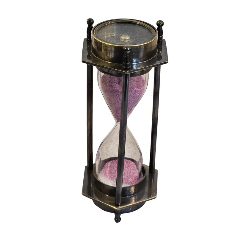 Antique Brass Sand Timers Hourglass Sand Clock Inspired Glass for Home ...